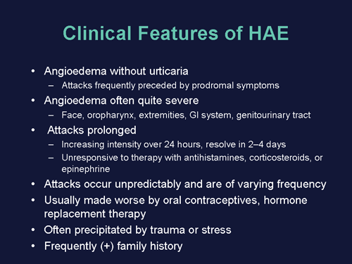 Hereditary Angioedema: Viewpoints From the Experts