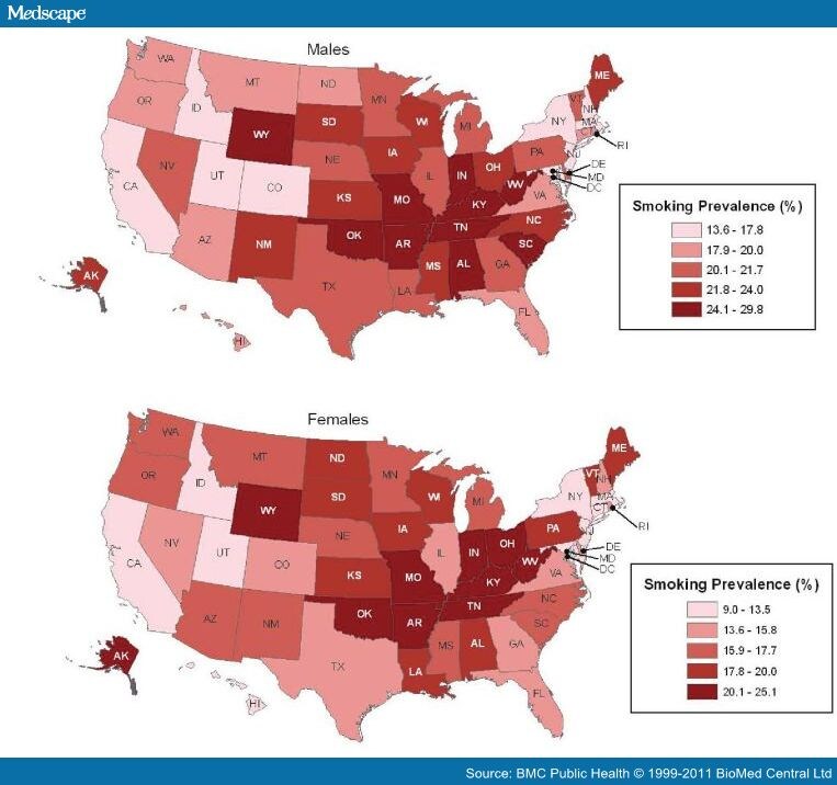 Smoking Prevalence in US Adults by State and Region - Page 4