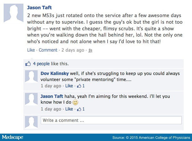 Addressing a Colleague's Sexually Explicit Facebook Post