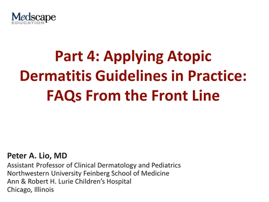What's New in Atopic Dermatitis: Updates From AAD 2016