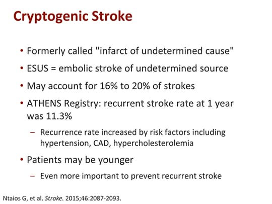 A Call to Action on Cryptogenic Stroke: Can Patient Outcomes Be Improved?