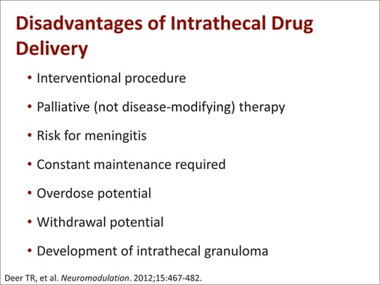 When Is Intrathecal Drug Delivery Appropriate? (Transcript)