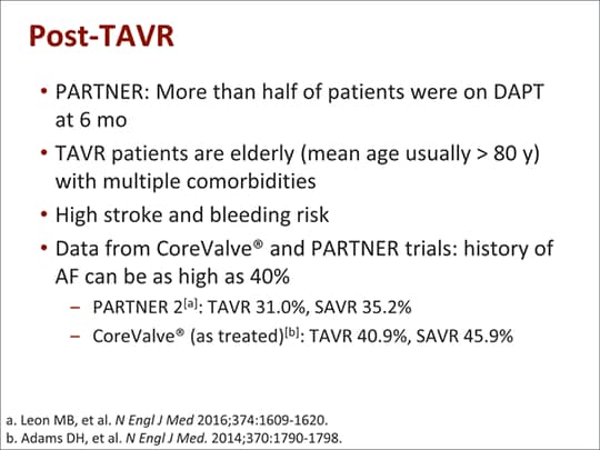 Anticoagulation Therapy in Patients Post-TAVR (Transcript)