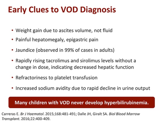 Discerning Sinusoidal Obstruction Syndrome (Veno-Occlusive Disease) in ...