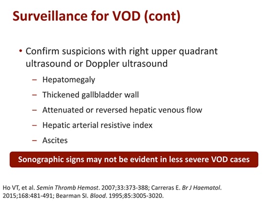 Discerning Sinusoidal Obstruction Syndrome (Veno-Occlusive Disease) in ...