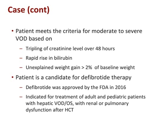 Discerning Sinusoidal Obstruction Syndrome (Veno-Occlusive Disease) in ...