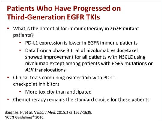 Updates and Perspectives on Third-Generation EGFR TKIs in Advanced ...