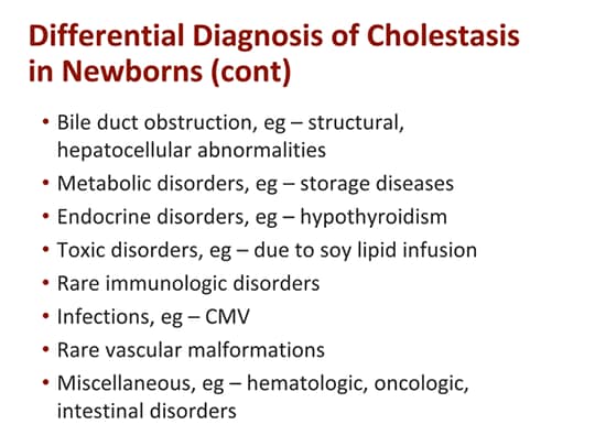 Pediatric Cholestatic Jaundice: Differential Diagnosis of Treatable ...