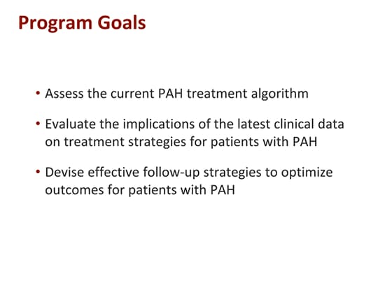 PAH Treatment Algorithms: What's New and What Needs to Change? (Transcript)
