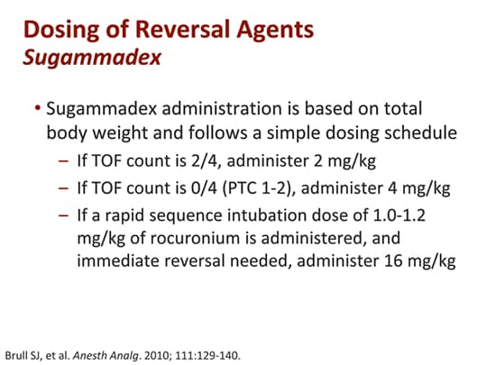 New Approaches to the Safe and Effective Reversal of Neuromuscular ...