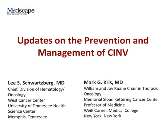 Updates on the Prevention and Management of CINV (Transcript)