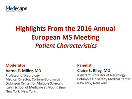 Highlights From the 2016 Annual European MS Meeting