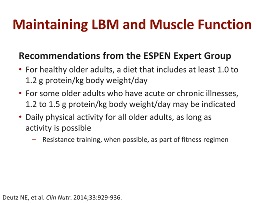 Nutrition for Lean Body Mass: What Should I Know to Manage LBM Loss?