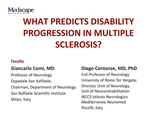 What Predicts Disability Progression in Multiple Sclerosis? (Transcript)