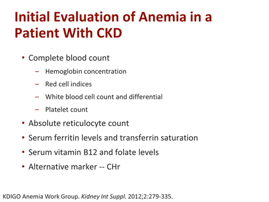 Obstacles and Advances in Anemia Management in Patients With CKD ...
