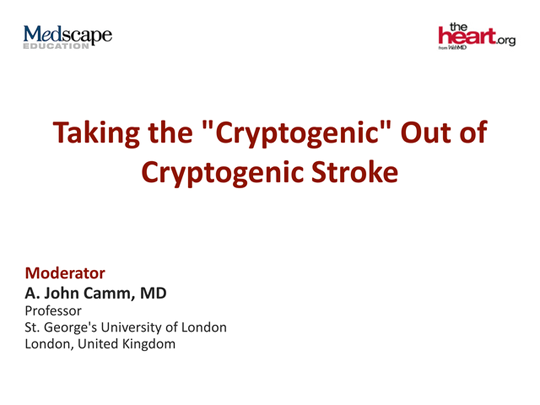 Taking the "Cryptogenic" Out of Cryptogenic Stroke (Transcript)