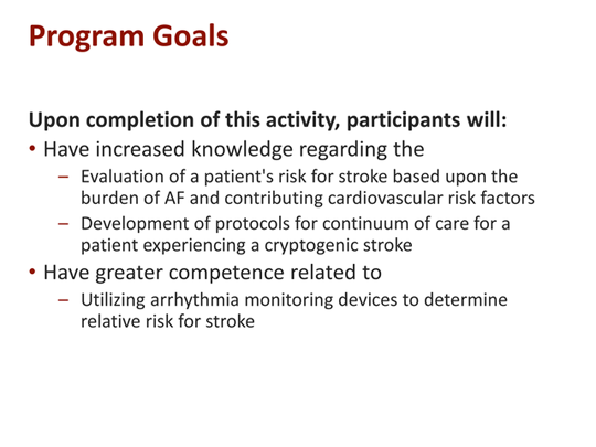 Taking the "Cryptogenic" Out of Cryptogenic Stroke (Transcript)