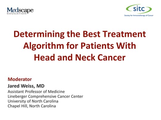 Determining the Best Treatment Algorithm for Patients With Head and ...