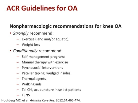 Avoiding Opioid Overuse: Guideline-Based Management of Osteoarthritis