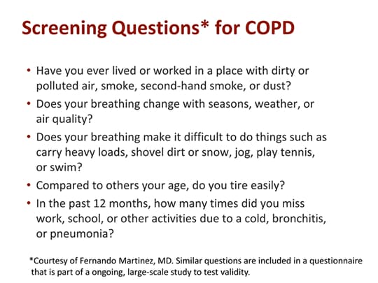 Assessing COPD in Primary Care: A Practical Approach (Transcript)