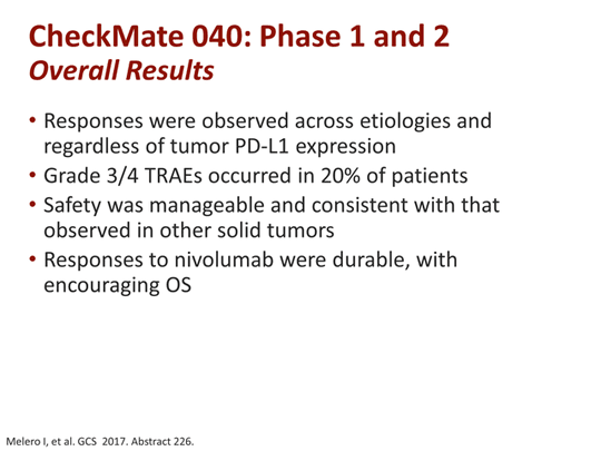 State of the Art in HCC: Immune Checkpoint Modulation (Transcript)