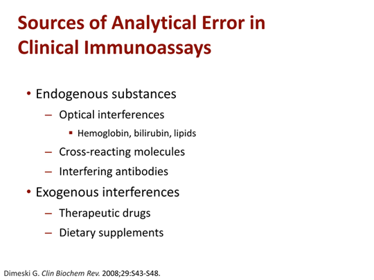 Clinical Strategies to Reduce Interferences in Laboratory Testing ...