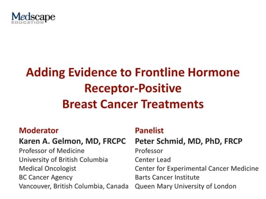 Adding Evidence to Frontline Therapy of Hormone Receptor-Positive ...