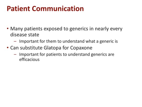 Generic Forms of Glatiramer Acetate: A Neurology and Pharmacy ...