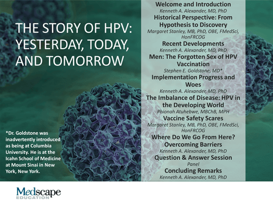 The Story of HPV: Yesterday, Today, and Tomorrow (Transcript)