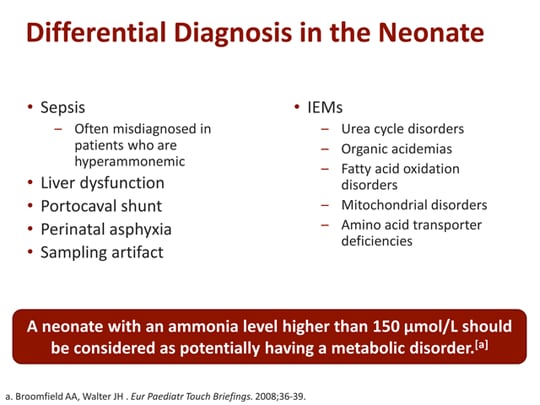 Hyperammonemia: Best Practices for Diagnosis and Treatment (Transcript)