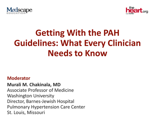 Getting With the PAH Guidelines: What Every Clinician Needs to Know ...