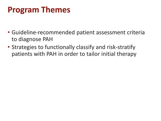 Improving Risk Assessment and Early Diagnosis in PAH (Transcript)