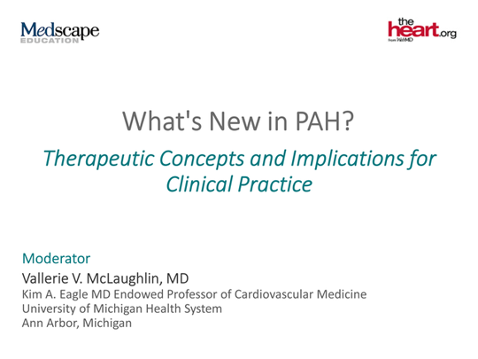 What's New in PAH? Therapeutic Concepts and Implications for Clinical ...