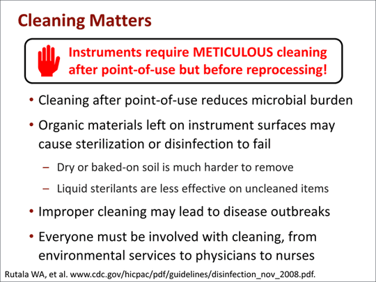 Recognizing Infection Risks in Medical Equipment
