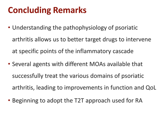 Effective Management of Psoriatic Arthritis: Tailoring Treatments (Transcript)