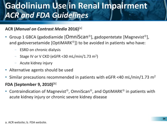 Putting Knowledge Into Practice: Gadolinium-Based Contrast Agents in ...