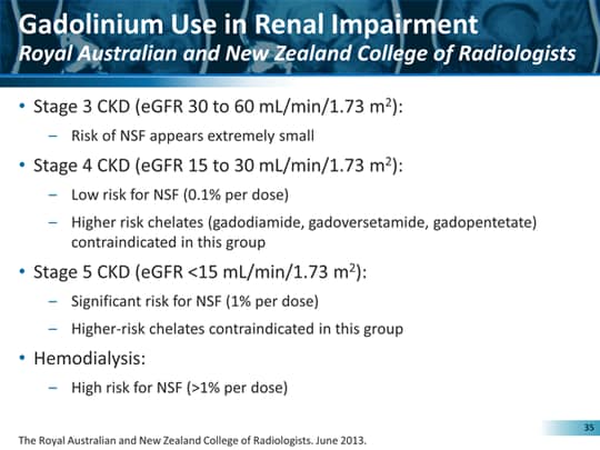 Putting Knowledge Into Practice: Gadolinium-Based Contrast Agents in ...