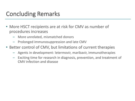 Management of CMV in HSCT Recipients (Transcript)