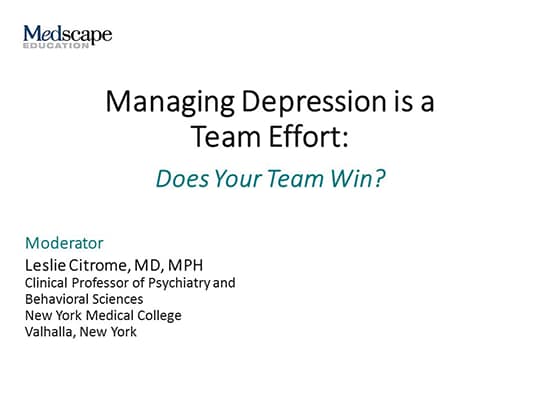 Managing Depression Is a Team Effort: Does Your Team Win?
