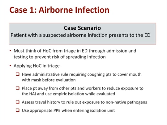 Infection Prevention: A Hierarchy of Controls Approach