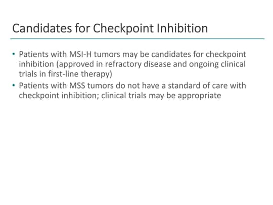 Emerging Considerations in the Use of Immune Checkpoint Inhibitors: CRC (Transcript)
