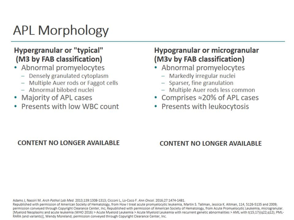 Updates in the Management of Acute Promyelocytic Leukemia (Transcript)