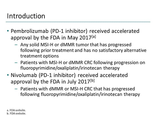 Emerging Considerations in the Use of Immune Checkpoint Inhibitors: What is MSI?