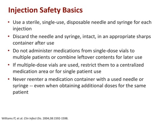 Injection Safety: A System Approach
