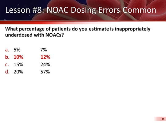 NOACs and New Frontiers in Anticoagulation Management (Transcript)
