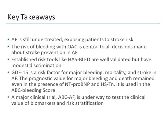 The ABCs of AF: An Update on Risk Scores to Predict Bleeding (Transcript)