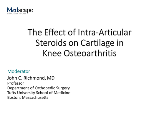 Effect of Intra-articular Steroids on Cartilage in Knee OA