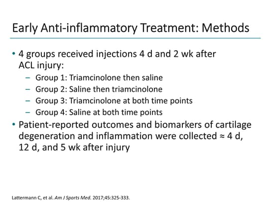 Effect of Intra-articular Steroids on Cartilage in Knee OA