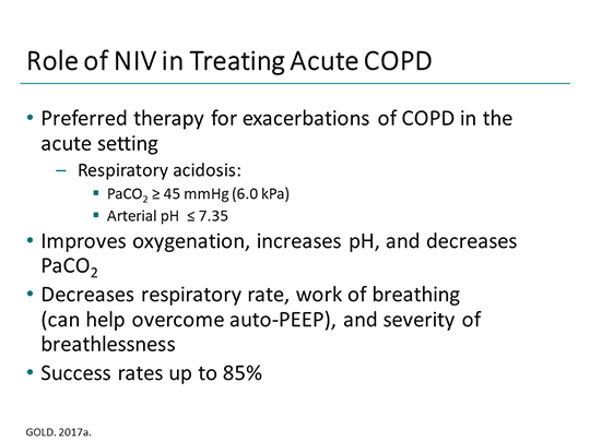 Updates on Noninvasive Ventilation in COPD (Transcript)