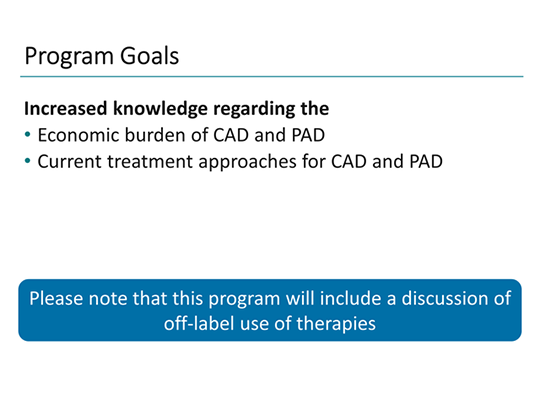New Perspectives in CAD and PAD: Weighing the Latest Evidence (Transcript)